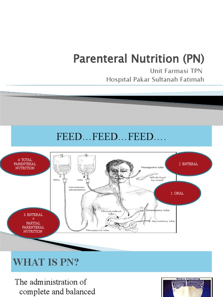 An Overview of Parenteral Nutrition: Indications, Components, Preparation, Administration and ...