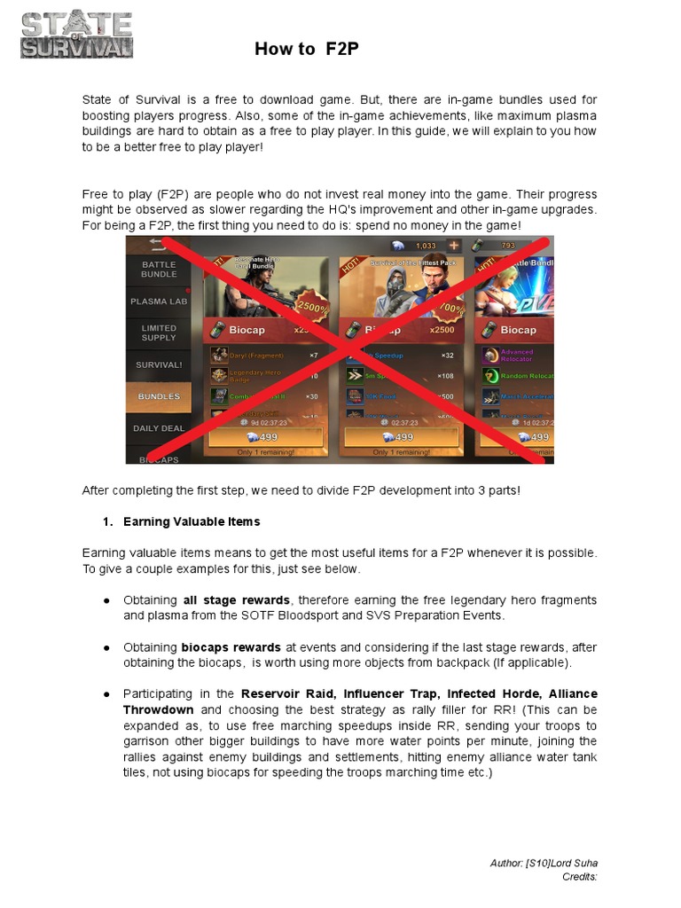 How To Be F2P - Medium | PDF