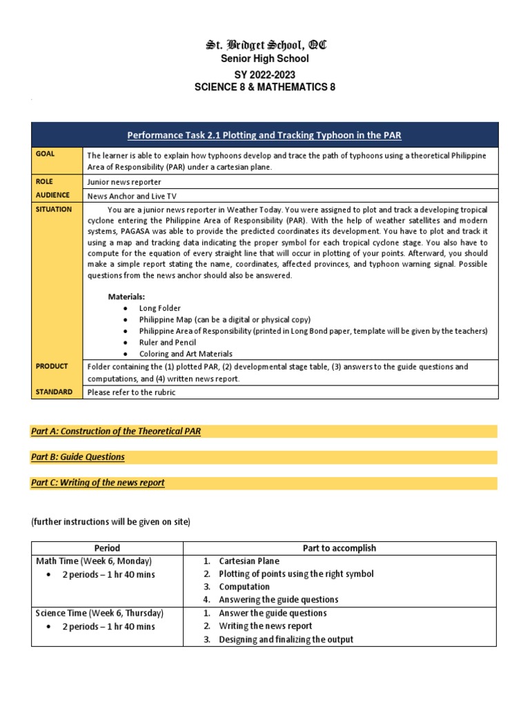 PT 2.1 Plotting and Tracking Typhoons in The PAR | Download Free PDF ...