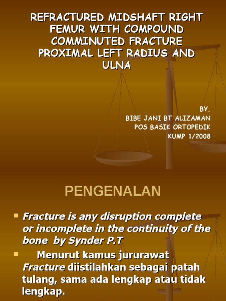 Mid Shaft Femur and Prox Radius | PDF