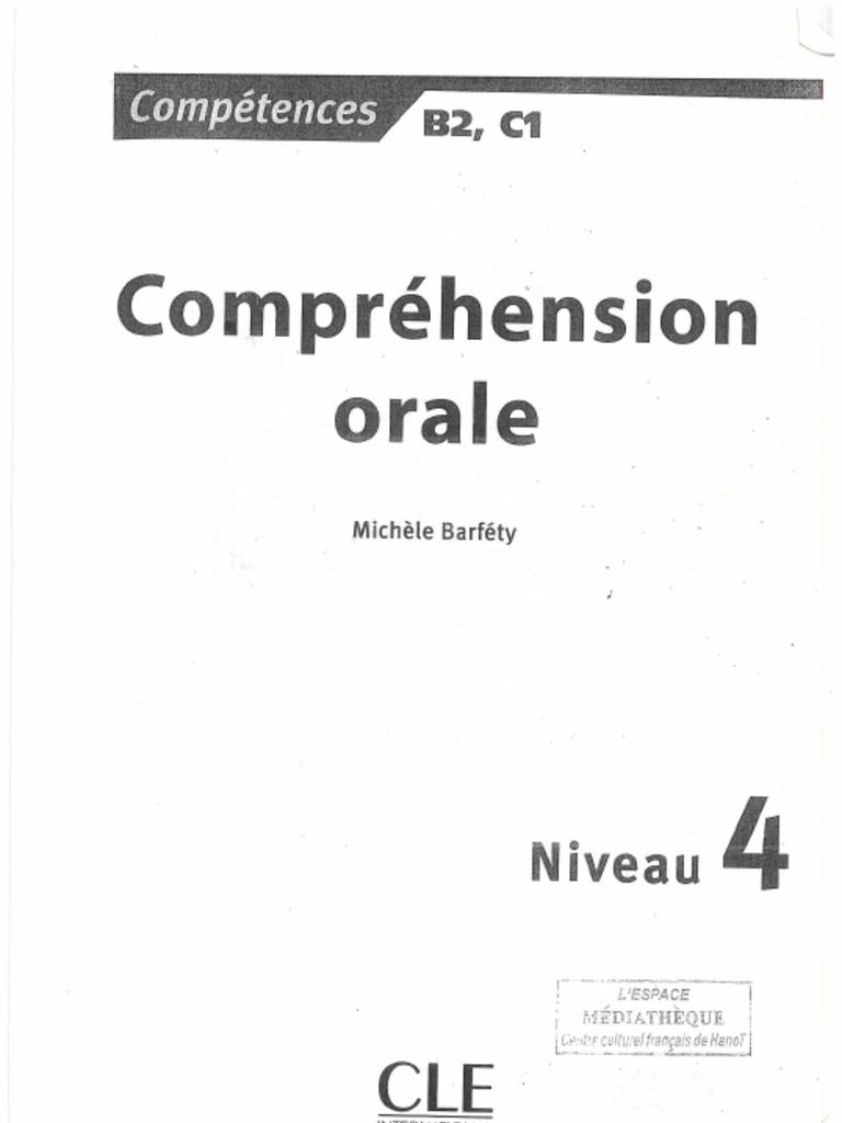 Compréhension Orale 4 - CO4 | PDF