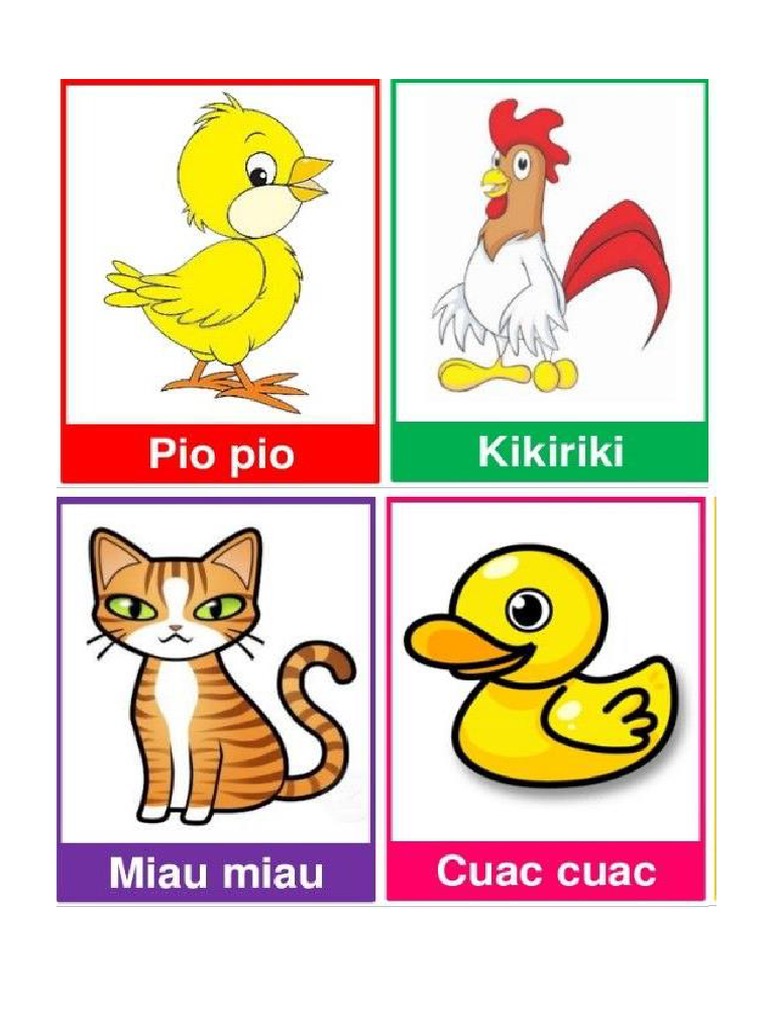 Animales flascard | PDF