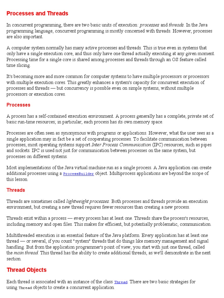 Processes And Threads Pdf Process Computing Method Computer Programming