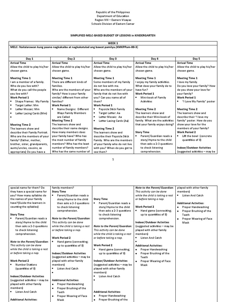 1 Melc Based Budget of Lessons 13 | PDF