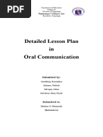 Lesson Plan in Oral Communication q1m6l2 Types of Speech Style 4 As ...