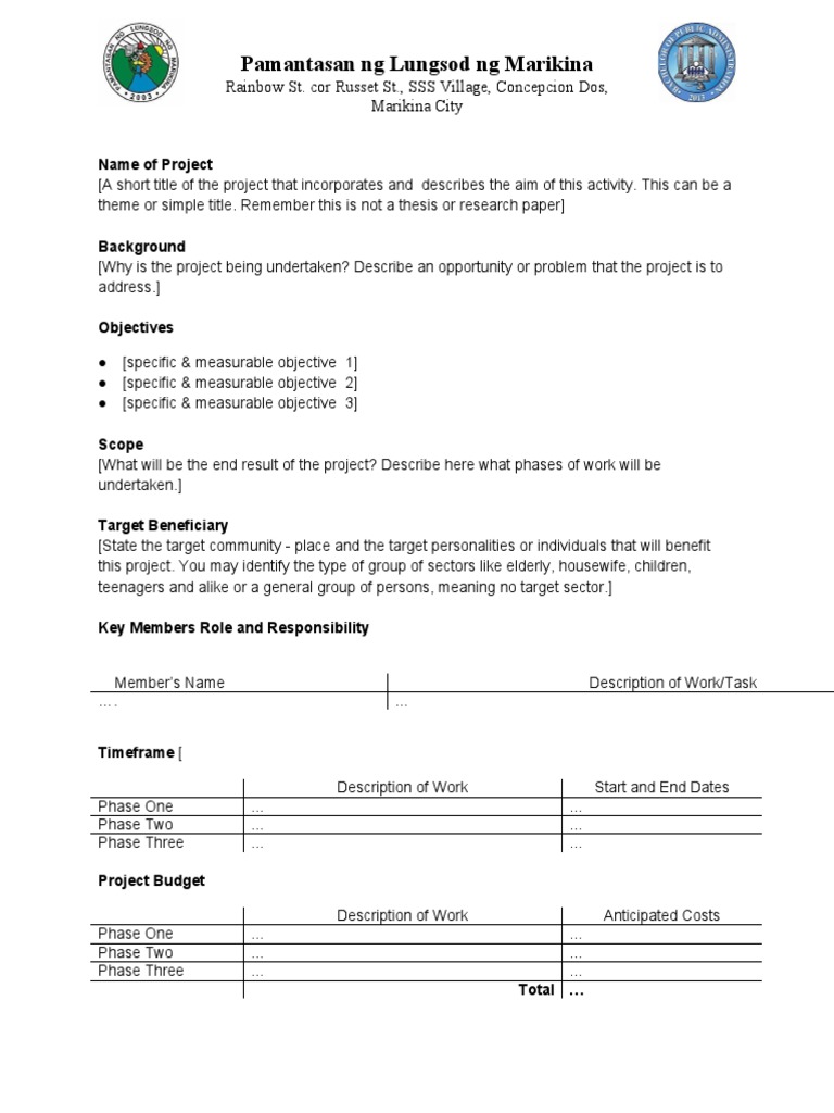 NSTP Project Development Guide | PDF | Business