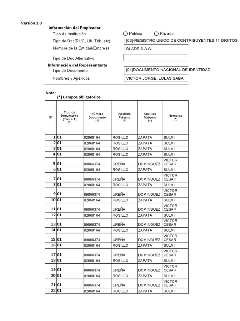 Formulario 2 Versión_2.0 Corregido | PDF
