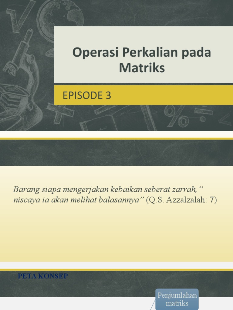 Operasi Perkalian Matriks | PDF