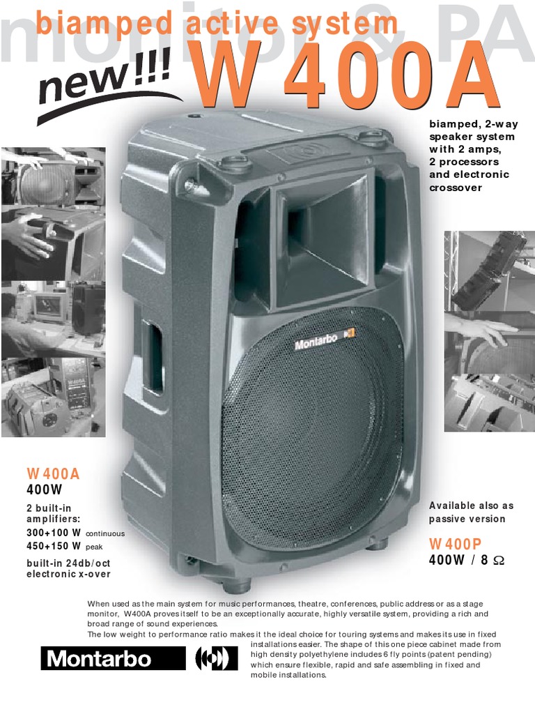 Montarbo.W400Passive | PDF | Amplifier | Electrical Components
