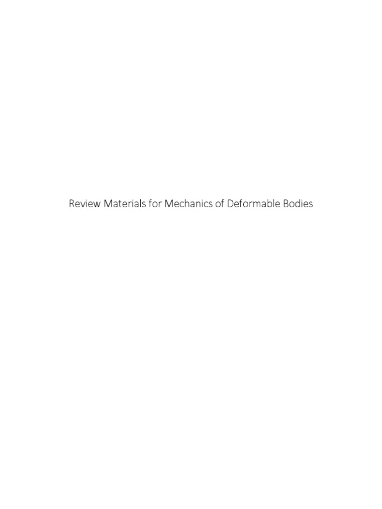 Structural Engineering Part 2 - Mechanics of Deformable Bodies-1 | PDF ... Structural Engineering Part 2 - Mechanics of Deformable Bodies-1 | PDF ...