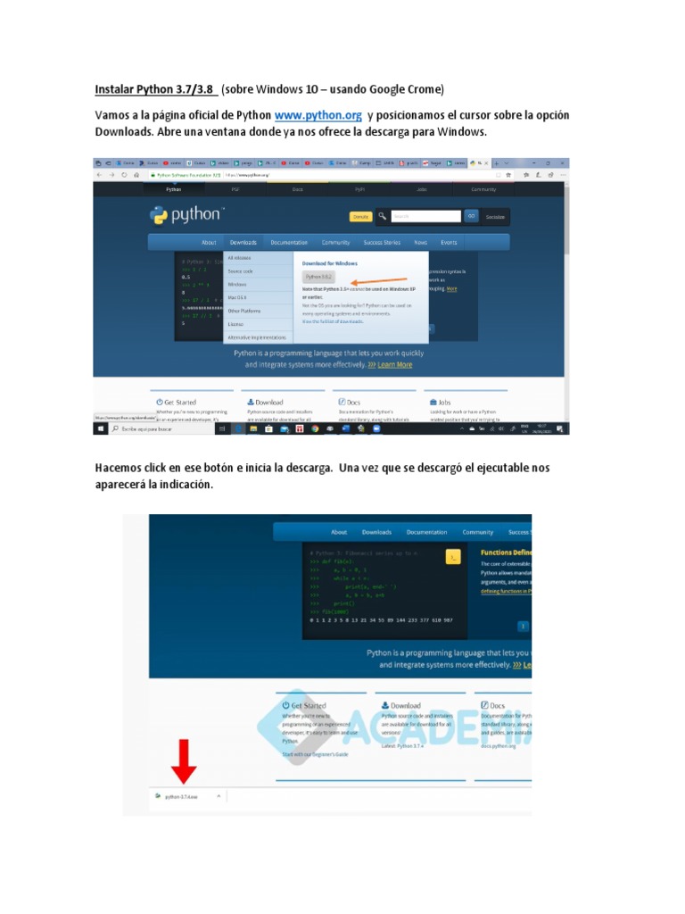 Tutorialinstalar Python 3 | PDF | Interfaz de línea de comando | Python ... Tutorialinstalar Python 3 | PDF | Interfaz de línea de comando | Python ...