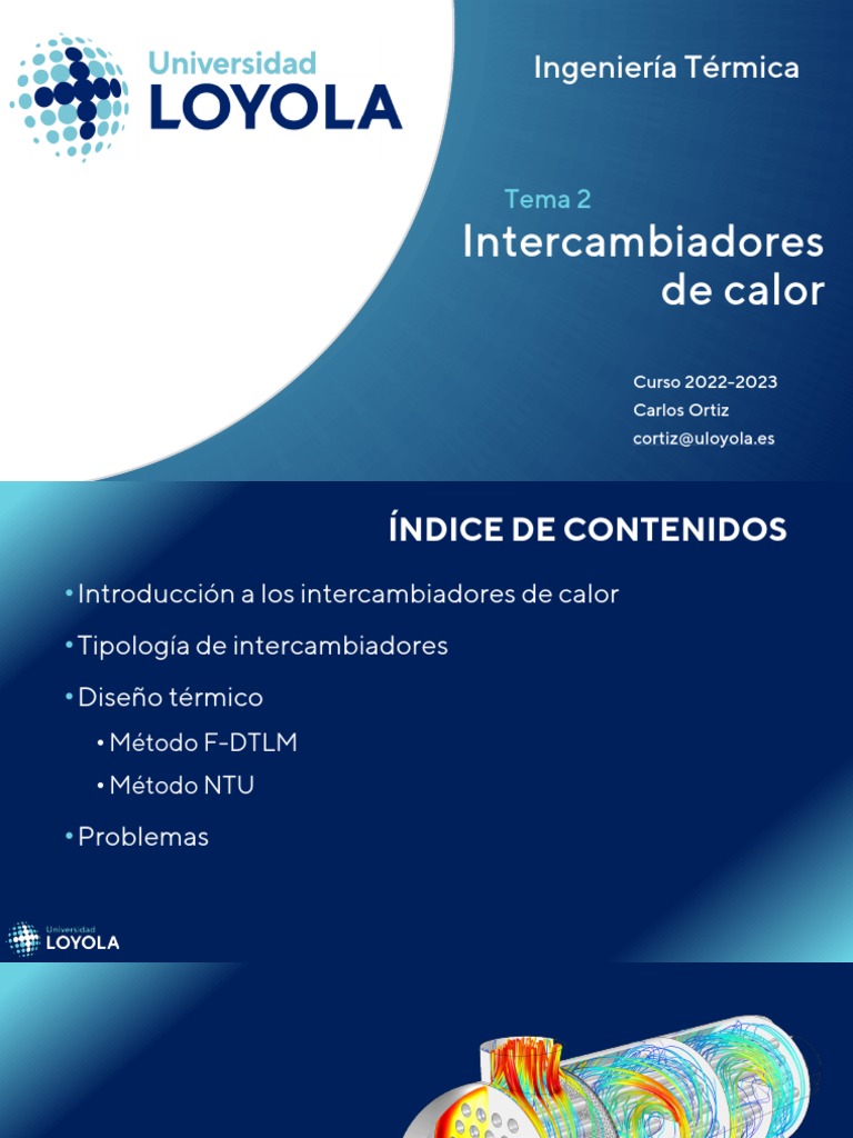 Tema 2- Intercambiadores de calor | PDF | Intercambiador de calor | Calor