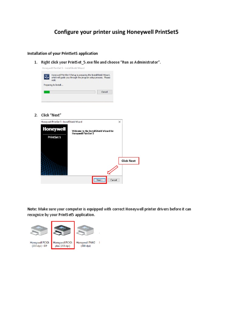 Steps On How To Configure Your PC42t Printer | PDF | Printer (Computing ...