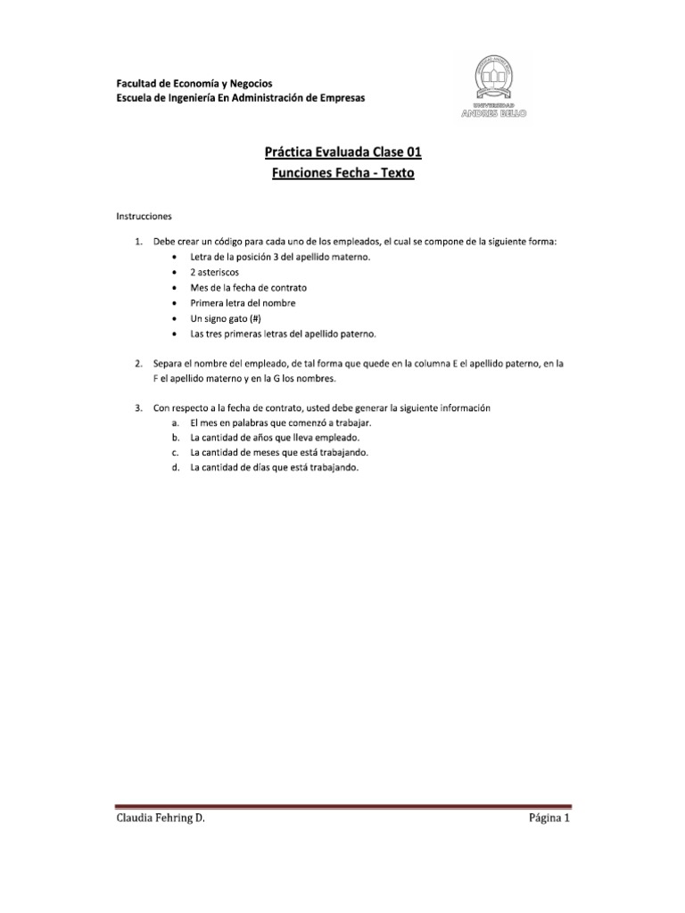 Instrucciones Practica Evaluada | PDF