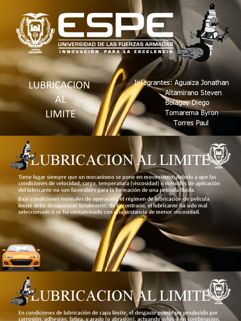 Lubricacion Al Limite | PDF | Lubricante | Corrosión