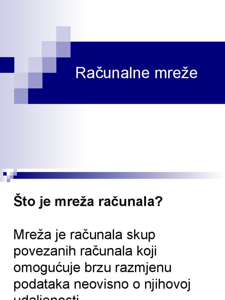 Racunalne Mreze I Internet | PDF