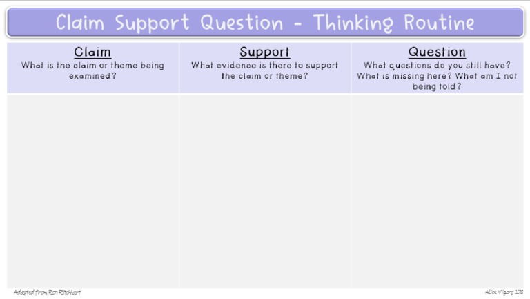Claim Support Question Template | PDF