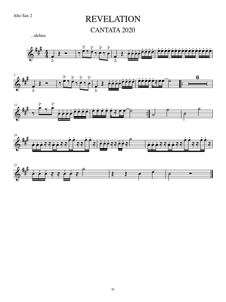 Revelation - Alto Sax 2 | PDF