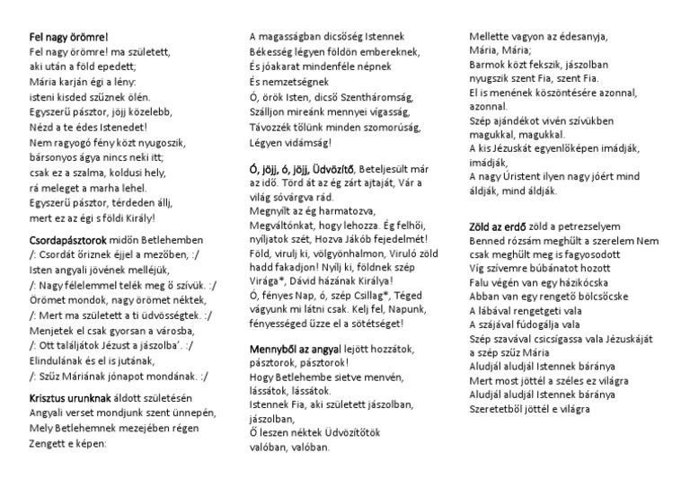 Karácsonyi Énekek | PDF