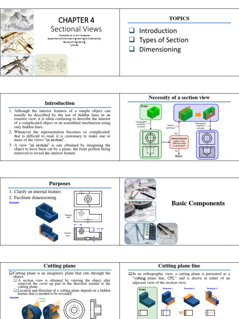 Chapter 4 Sectional Views | PDF | Geometry