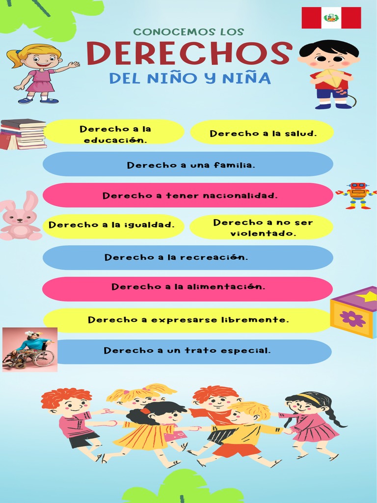 Infografía DERECHOS DEL NIÑO Y NIÑA | PDF