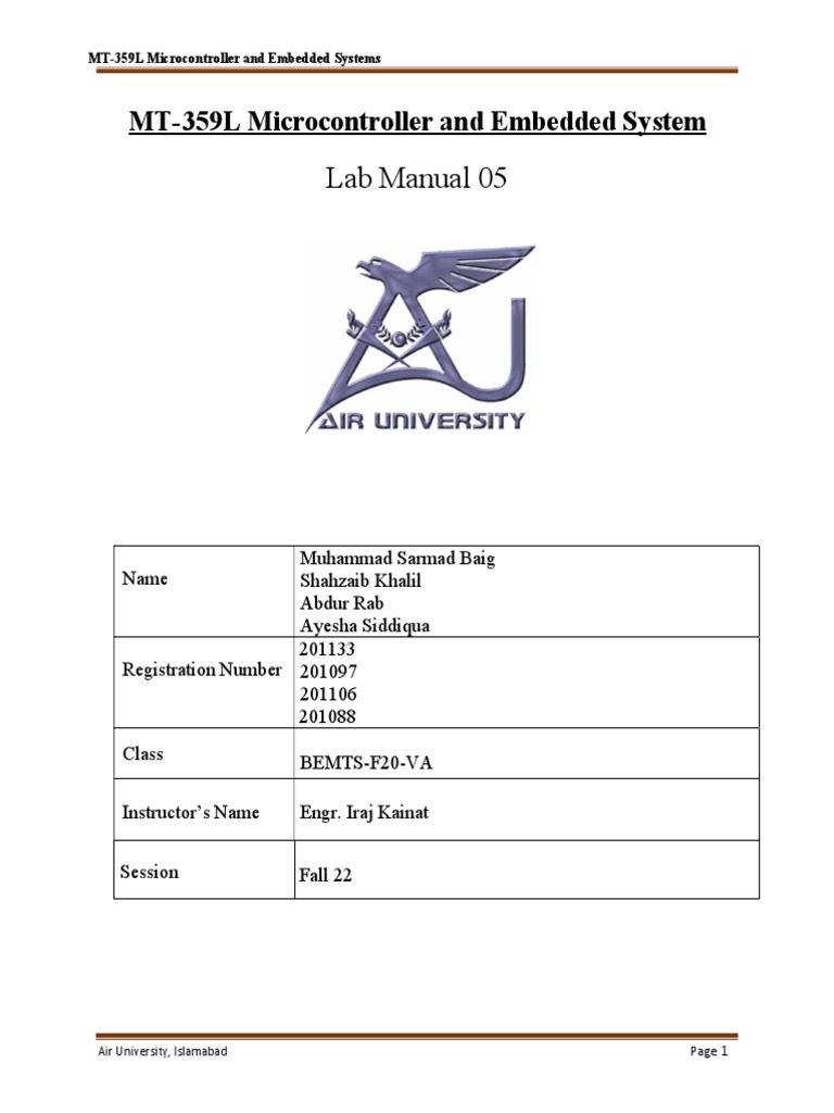Lab 05 - MES | PDF | Arduino | Software Engineering