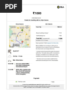 Sample of Ola Bill For Edit | PDF | Invoice | Services (Economics)