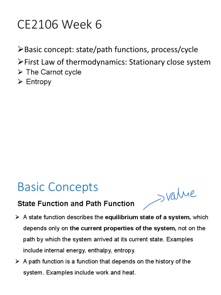 Lecture Week 6 PDF | PDF | Entropy | Heat