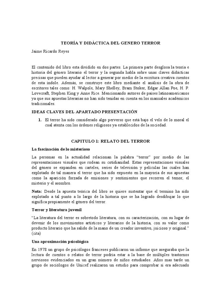 Resumen de Libros | PDF | Temor