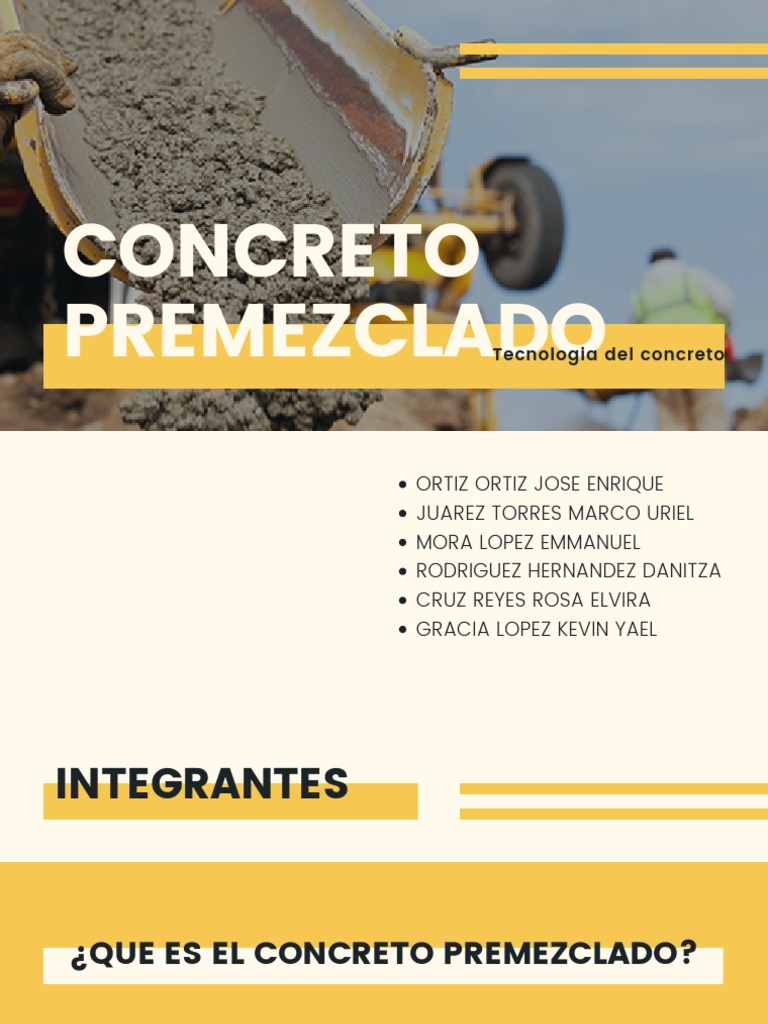 Concreto Premezclado | PDF | Hormigón | Agua