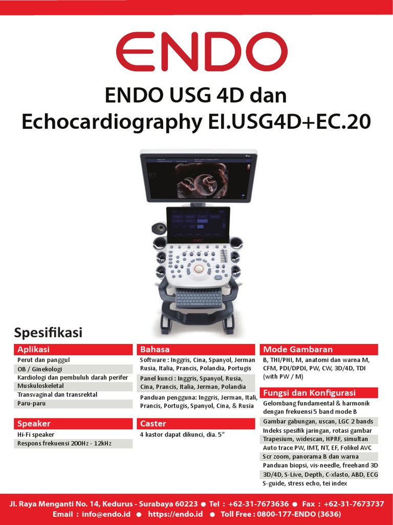 ENDO, EI - USG4D+EC.20, USG Color Doppler | PDF