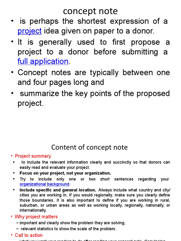 Concept Note | PDF