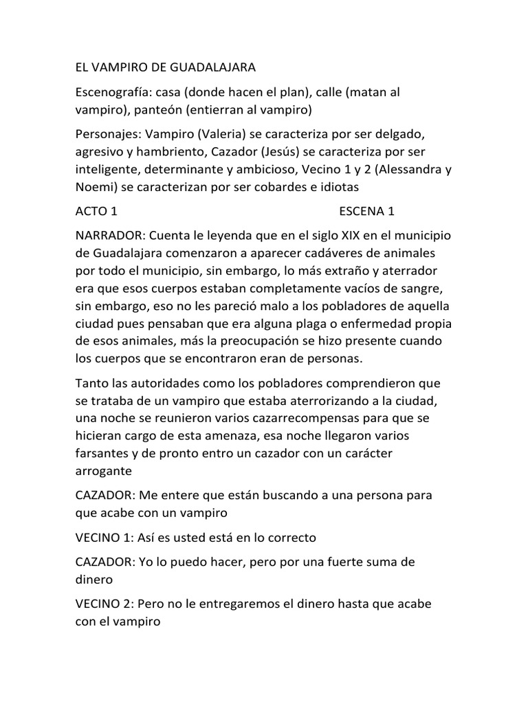 El Vampiro de Guadalajara | PDF | Vampiros