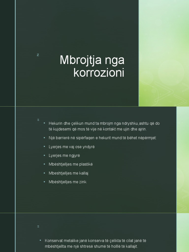 Mbrojta Nga Korrozioni | PDF