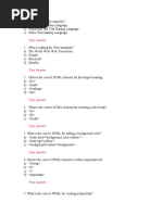 100 MCQ Questions For HTML and Web Page Designing - MCQ Sets PDF | PDF ...