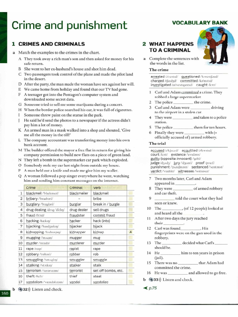 Crime Vocabulary | PDF