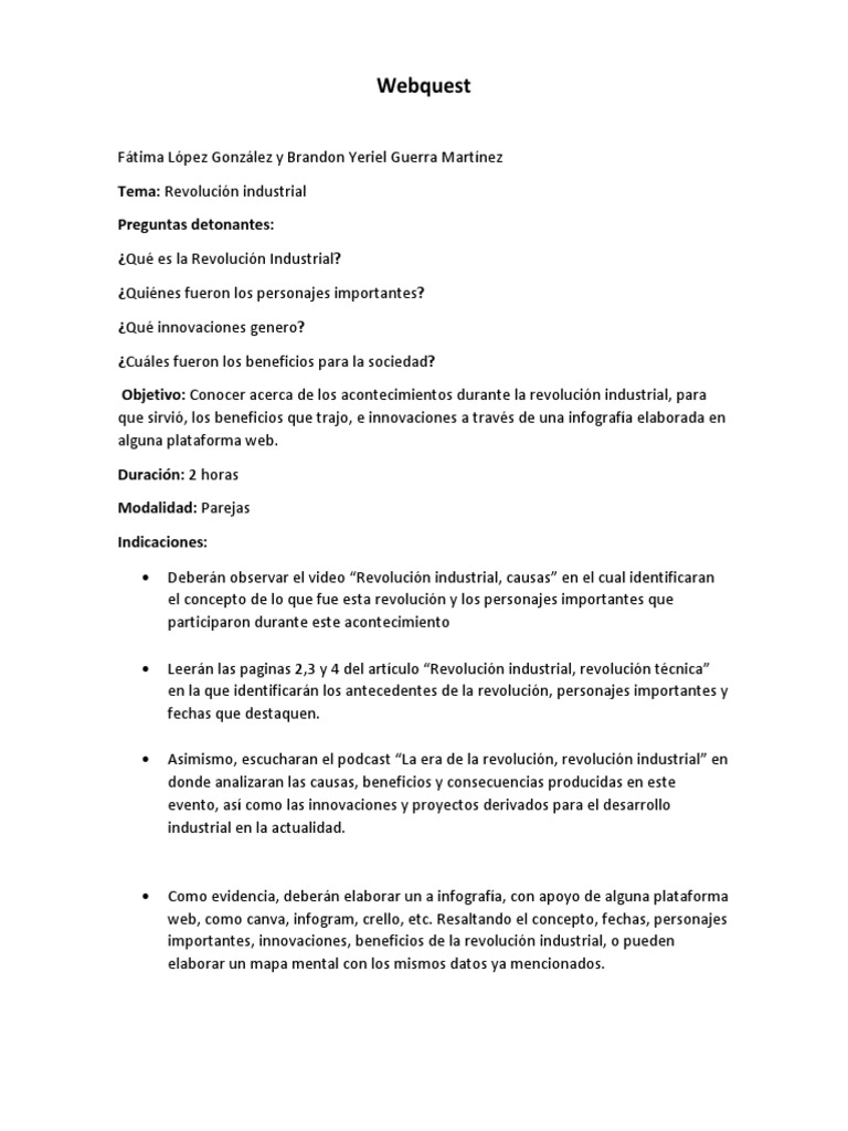 Webquest | PDF | Arte