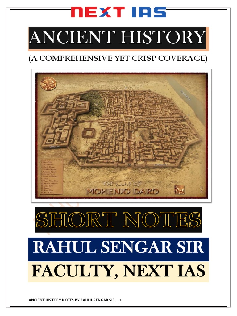 Next IAS Ancient History Short Notes | PDF | Vedas | Hindu Texts