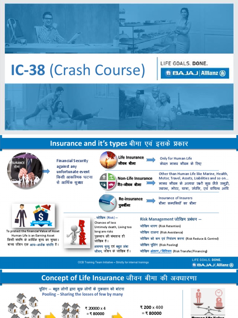 IC-38 Crash Course | PDF | Underwriting | Life Insurance