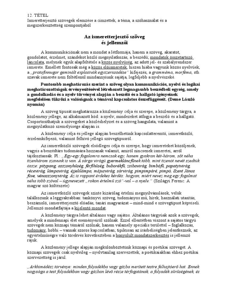 Az Ismeretterjeszt | PDF