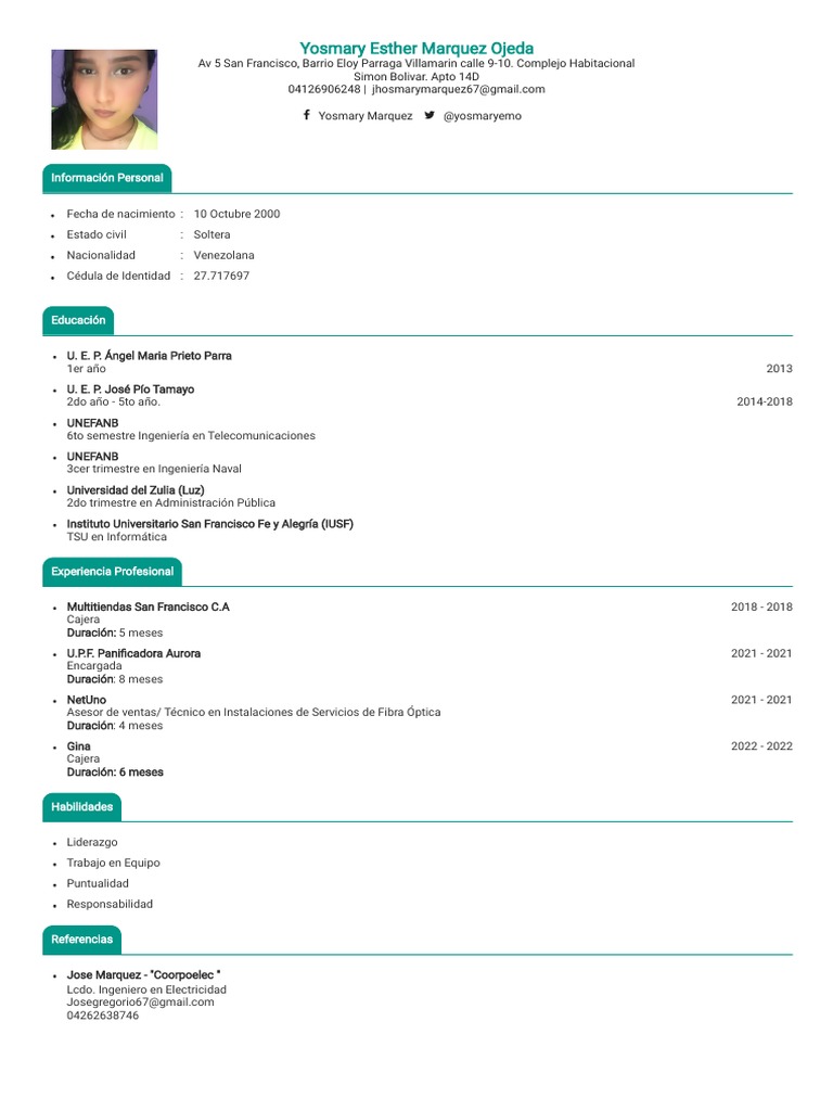 Yosmary Esther Marquez Ojeda | PDF