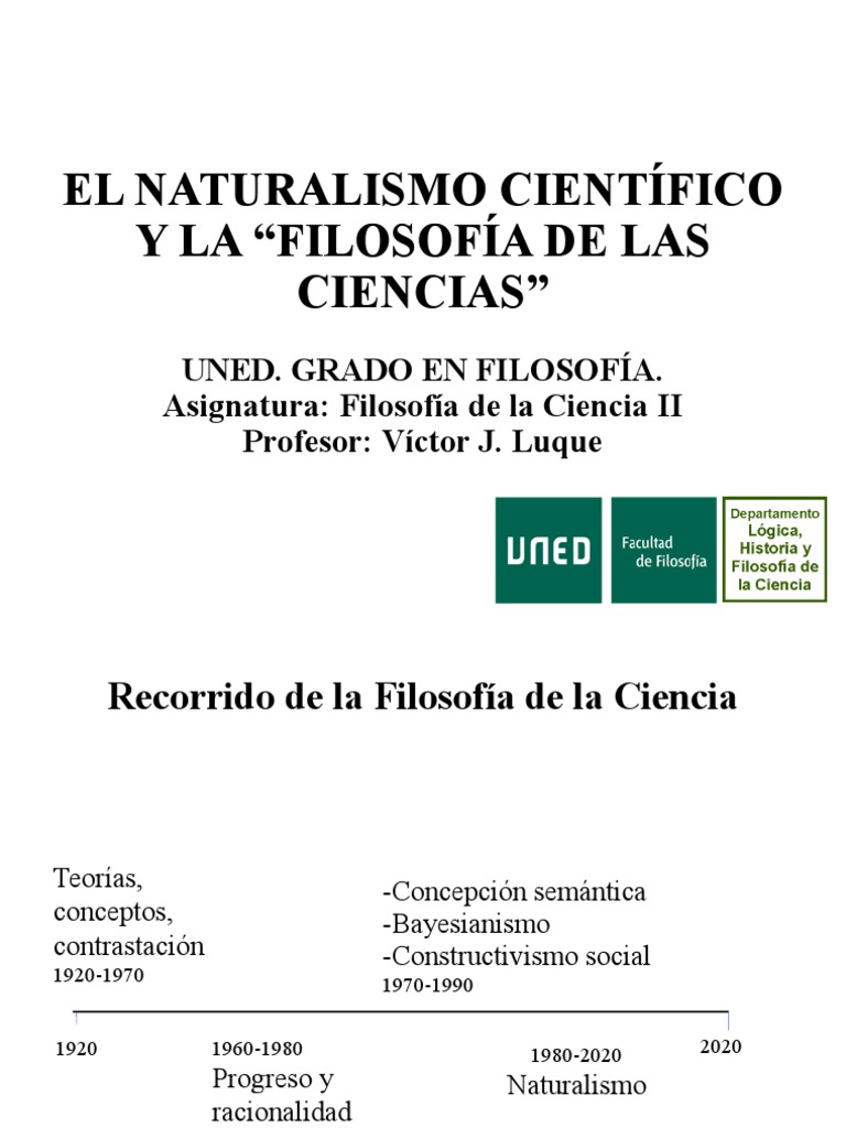 El - Naturalismo - y - La Filosofia de Las Ciencias | PDF ...