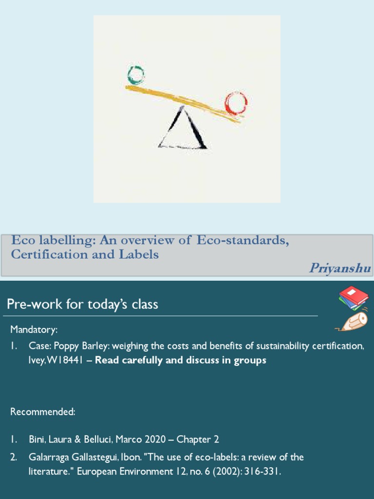 Eco-Labels & Trade-Offs | PDF | Sustainability | Economy And The ...