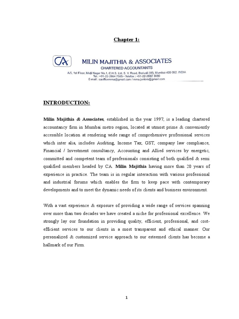 Internship Report | PDF | Audit | Service Industries