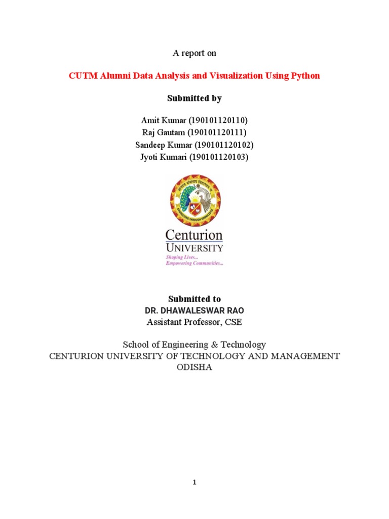 DVAP - Final Project Report | PDF | Python (Programming Language) | Computer Programming