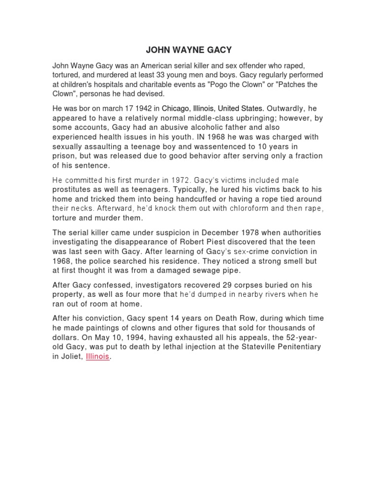 John Wayne Gacy | PDF