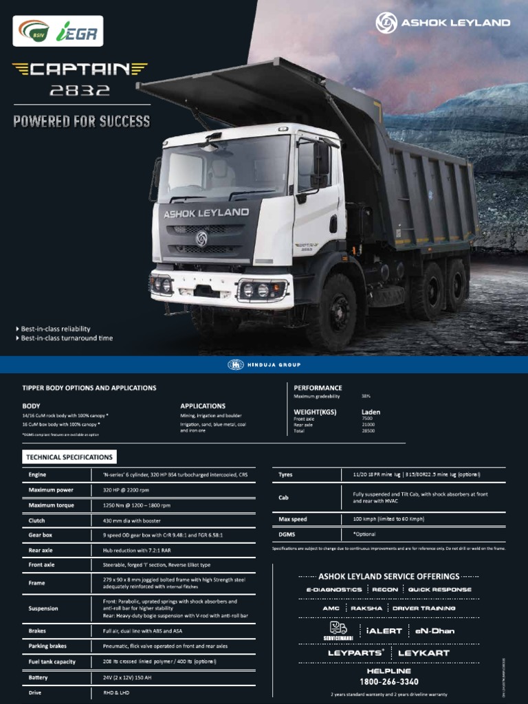 C6-Captain 2832 Tipper | PDF