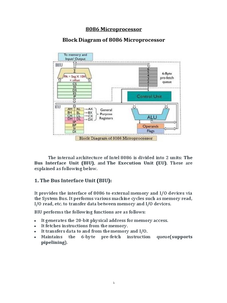 8086 Microprocessor | PDF | Digital Electronics | Office Equipment