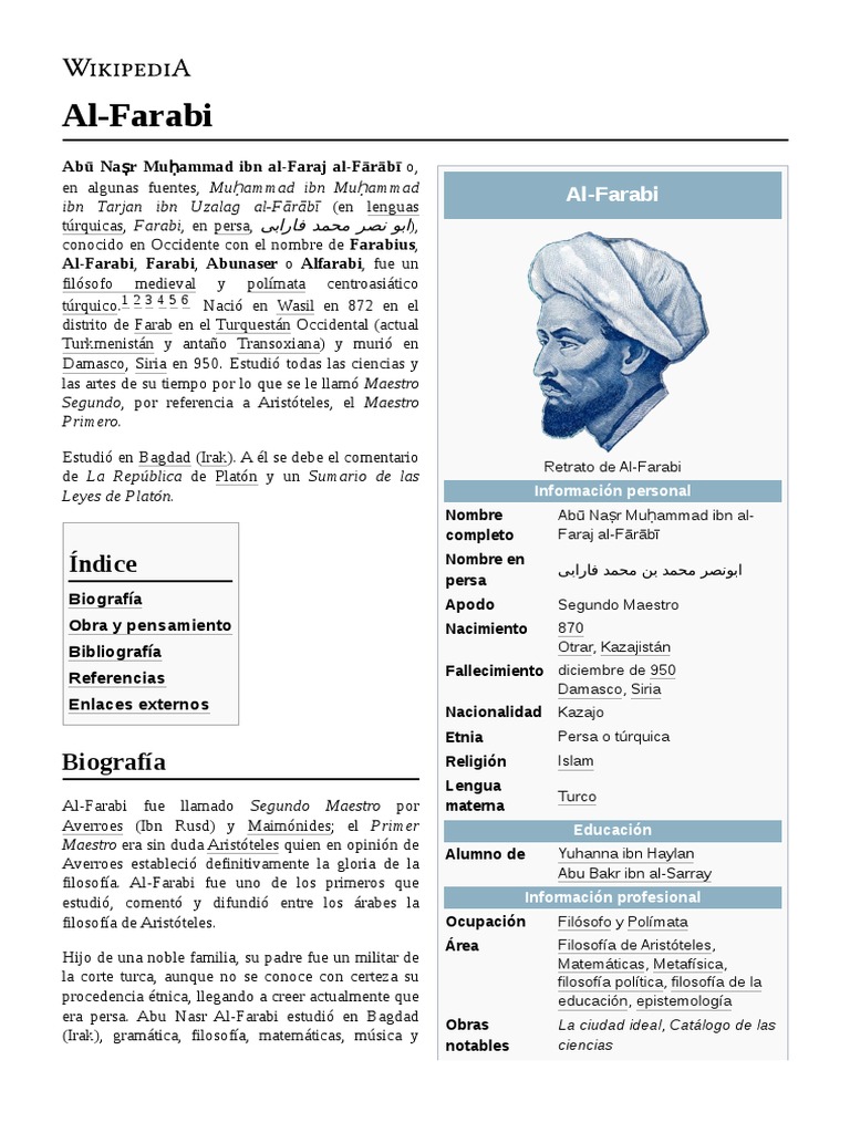 Al Farabi | PDF