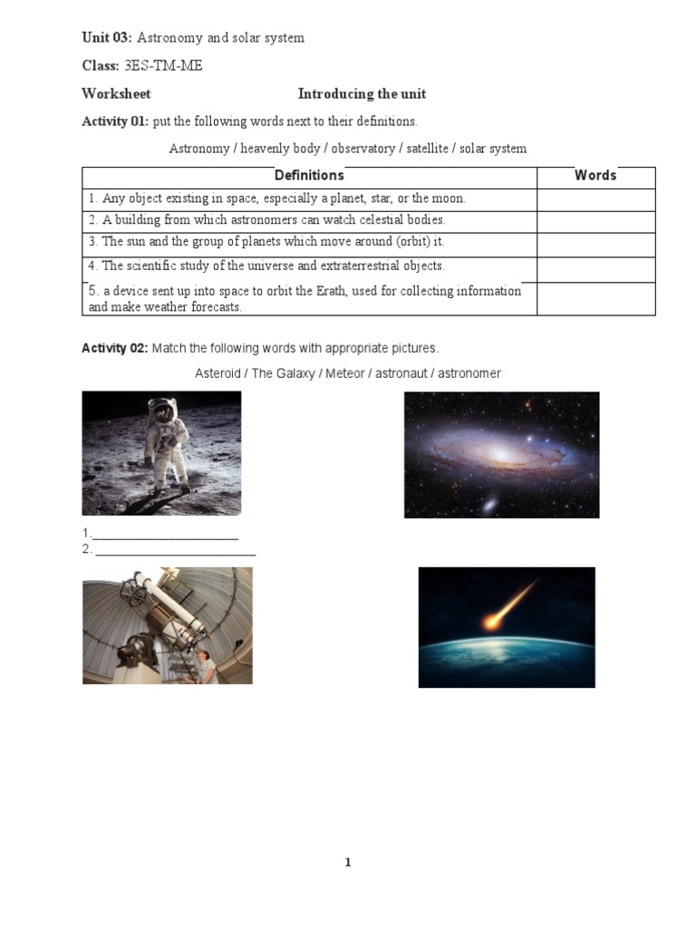 Astronomy and Solar System | PDF | Science & Mathematics